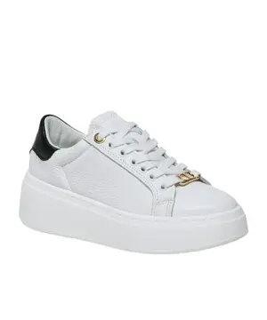 TWINSET Contrasting-heel Leather Trainers