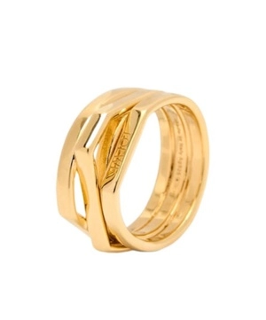 Loewe Stacked Ring In Sterling Silver
