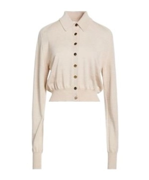Sportmax Long Sleeve Button-up Cardigan - Nude