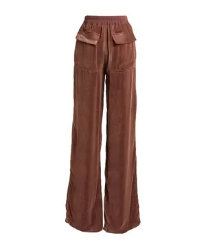 Rick Owens Plain Colour Wide-leg Trousers