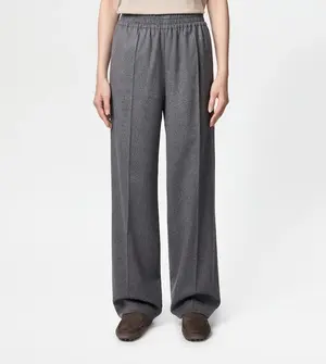 TOD'S Tailored Elasticated Waist Trousers With Embroidered Detail