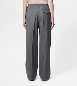 TOD'S Tailored Elasticated Waist Trousers With Embroidered Detail