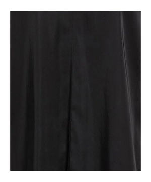 Rick Owens Solid-color Satin Short-sleeve V-neck Top