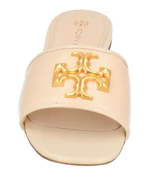 Tory Burch Minimalist Comfortable Leather Slide Sandals