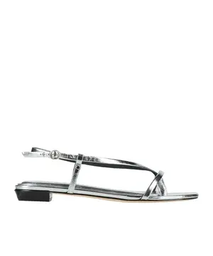 Rag & Bone Metallic Leather Slingback Thong Sandals