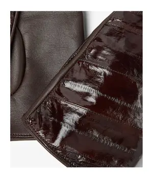 Fendi Chevron Hagfish Gloves