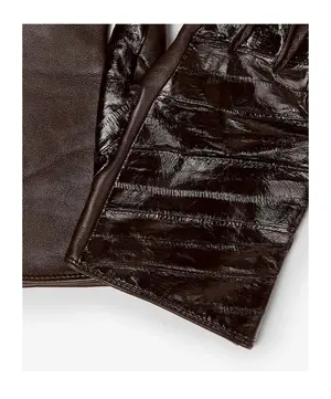 Fendi Chevron Hagfish Gloves