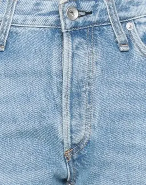Rag & Bone Light Wash Fringed Hem Jeans