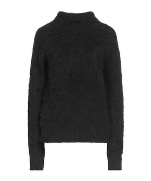 Sportmax Solid Color High Neck Knit Sweater - Black