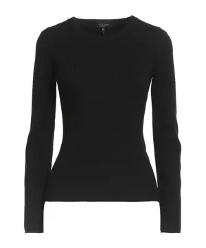 Rag & Bone Solid Lightweight Knit Sweater - Black