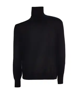 KANGRA Off-the-shoulder Ribbed Knitwear With High Collar