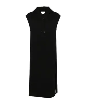 COURREGES Sleeveless Hooded Maxi Dress