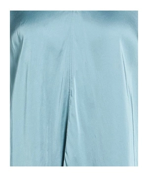 Rick Owens Solid Color Satin V-neck Top