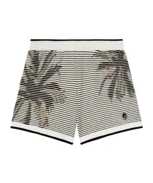Palm Angels Jacquard Knit Shorts - White