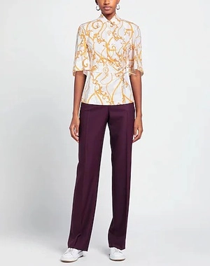 GANNI Two-tone Shirt With Classic Collar And Button Fastenings