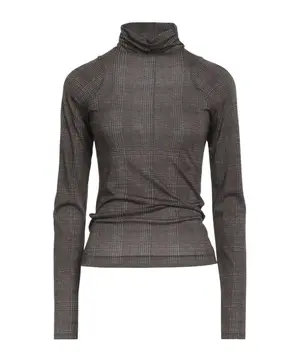 Rag & Bone Plaid Long-sleeve Turtleneck Top