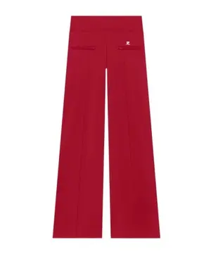 COURREGES Courrèges Interlock Elasticated Waistband Track Pants - Red