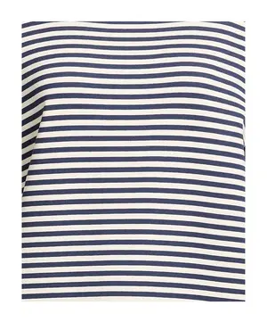 Max Mara Striped Long Sleeve Jersey Dress