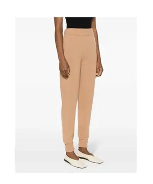 TWINSET Elasticated-waist Ribbed-knit Track Pants