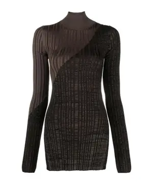 Nanushka Zareen High-neck Ribbed Jumper - Black