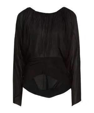 Rick Owens Plain Colour Tops - Black