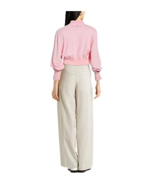 Sportmax Solid Color Wool High-neck Knit Sweater