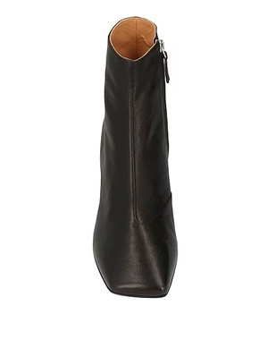 MAISON MARGIELA Square-toe Block Heel Leather Boots