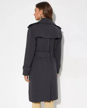 Norma Kamali Belted Trench Coat