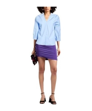 Marni Poplin Top With Embroidered Logo