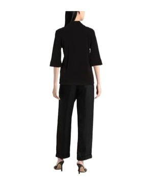 Max Mara Collared Half-placket Three-quarter Sleeve Top