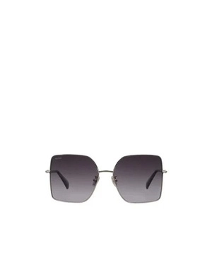 Max Mara Rectangular Metal Frame Sunglasses - Gray