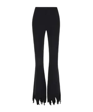 J.W.ANDERSON Shredded-hem Flared Trousers - No