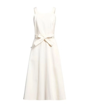 Max Mara Solid Color Pinafore Dress - White
