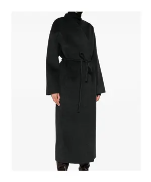 ANINE BING Wrap Coat With Self-tie Belt