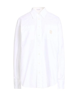 Brunello Cucinelli Solid Colour Shirts - White