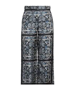 Max Mara Paisley Print Satin Wide-leg Trousers