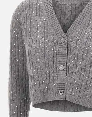 Max Mara Tamigi V-neck Cropped Cardigan