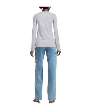 Rag & Bone Fine Horizontal Stripe Crew-neck Long-sleeve Top