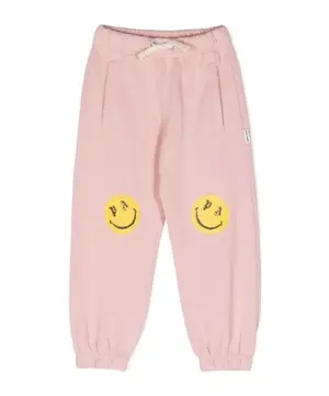 Palm Angels Smiley Print Drawstring Track Trousers