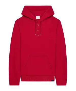 COURREGES Buttoned Hoodie - Red