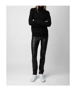 Zadig&Voltaire Bobby Fine-ribbed Raw-cut Jumper