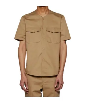 COURREGES Courrèges Short-sleeved Baseball Shirt - Beige