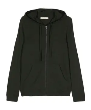 Zadig&Voltaire Zip-up Wool Hoodie - Black