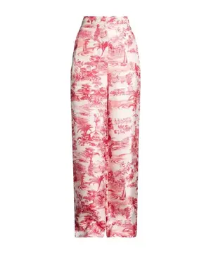Max Mara Versatile Floral Loose-fit Long Casual Pants - Pink