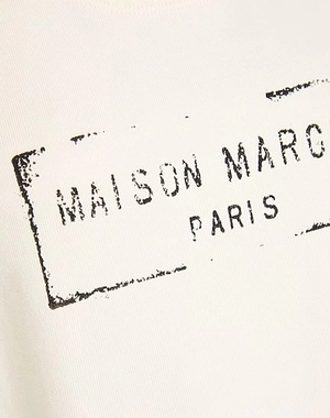 MAISON MARGIELA Sleeveless Printed Jersey Top