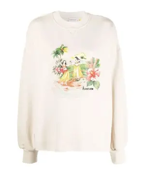 Palm Angels X Moncler Tropical-print Sweatshirt