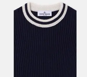 Stone Island Contrasting Edges Logo Cardigan