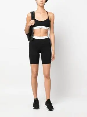 SPORTY  RICH Sporty & Rich Logo Waistband Shorts
