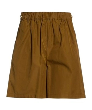 Max Mara Elastic-waist Wide-leg Shorts - Brown