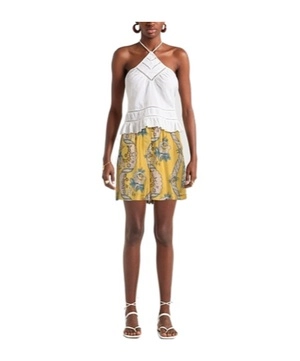 Max Mara Floral Print Satin Shorts
